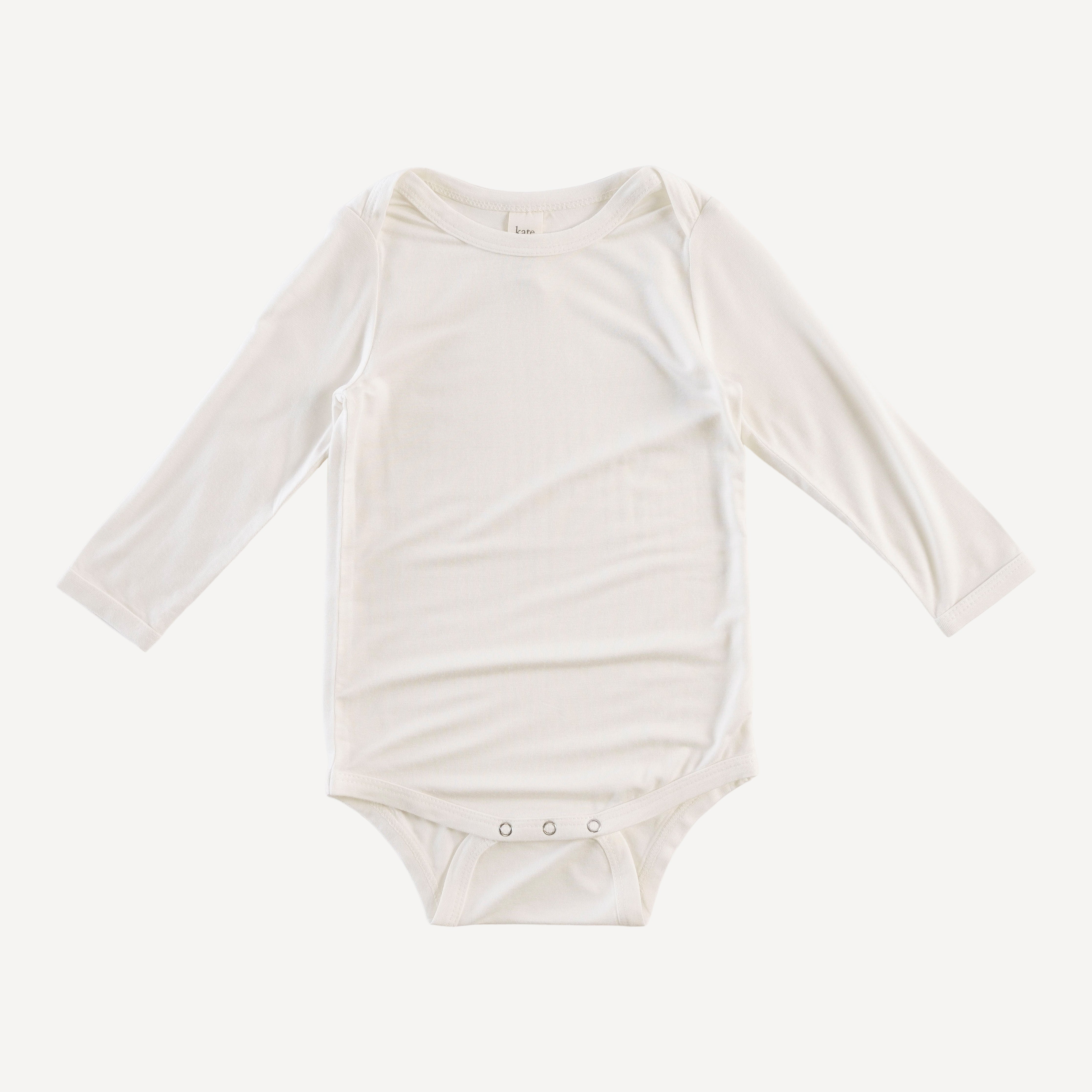 long sleeve lap neck bodysuit | coconut | lenzing modal – kate quinn