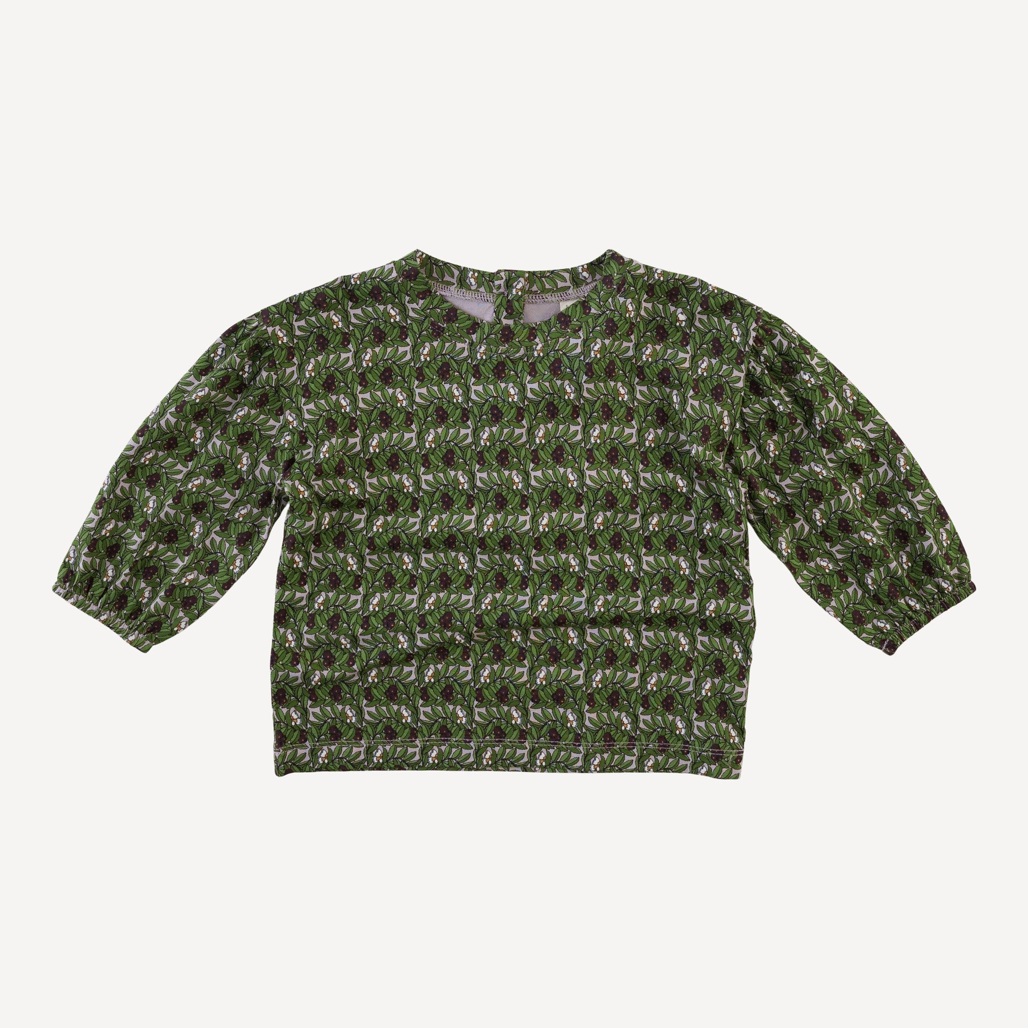 long sleeve balloon tee | huckleberry foliage | bamboo – kate quinn