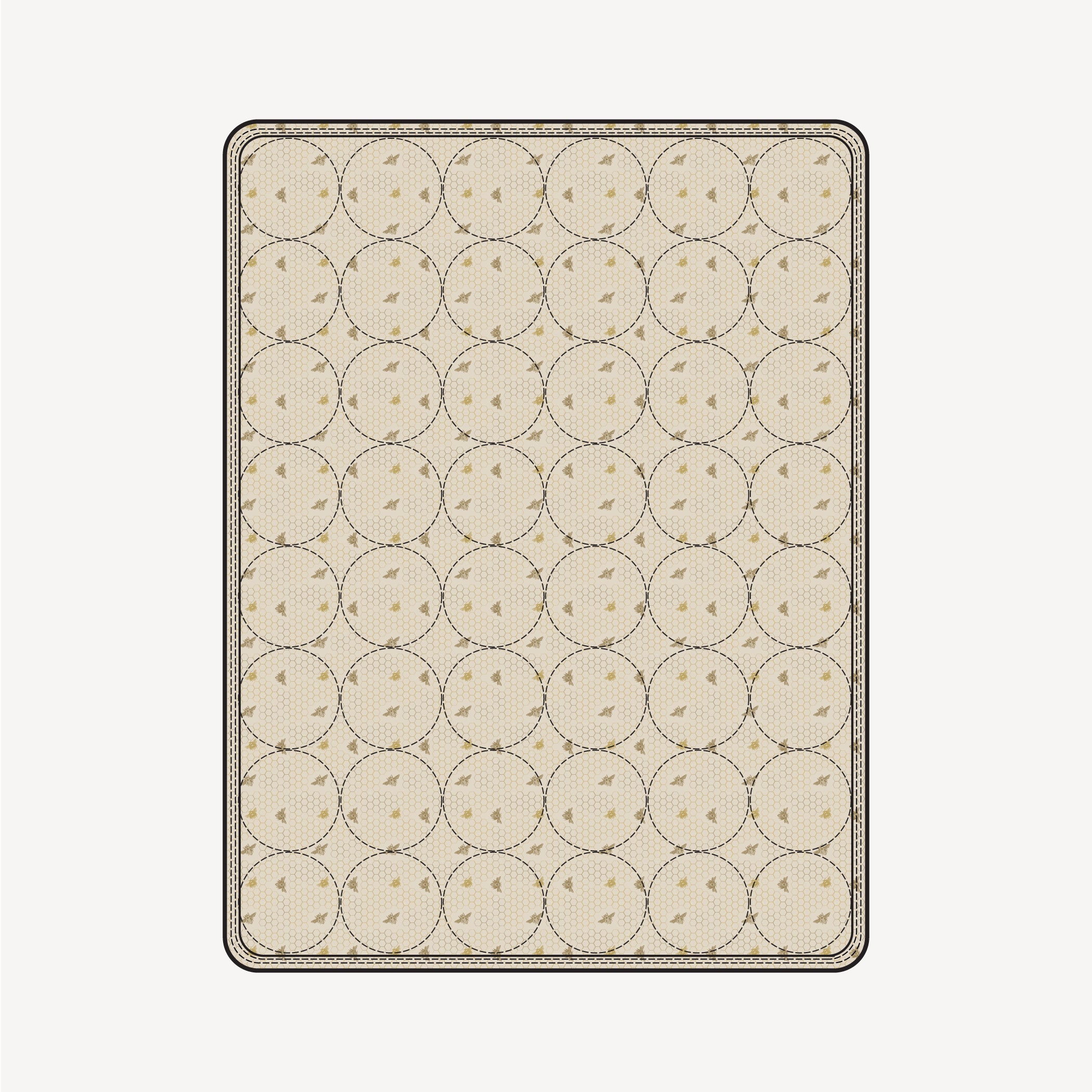 PREORDER classic circle quilt | spring honeycomb | modal – kate quinn